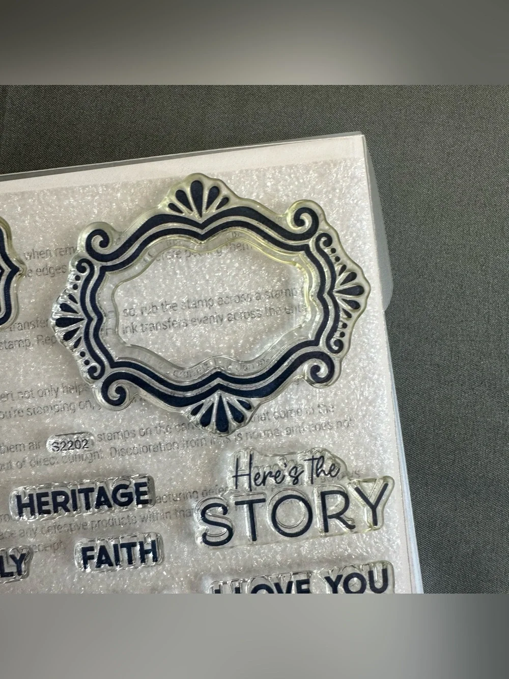 Office | Close To My Heart S222 Heres The Storyacrylic Stamp Set | Poshmark